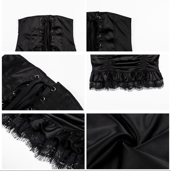 ariesmoon89 | Skirts | Bewitched Ruffle Corset Lace Mini Skirt No ...